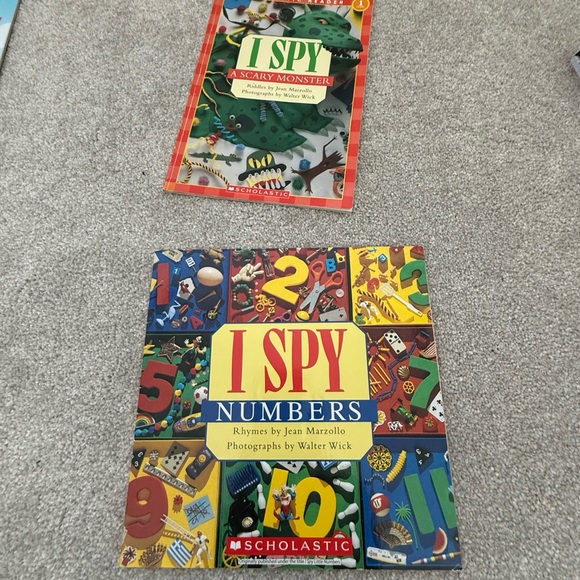 Scholastic | Other | I Spy Numbers And Scary Monsters Books By ...